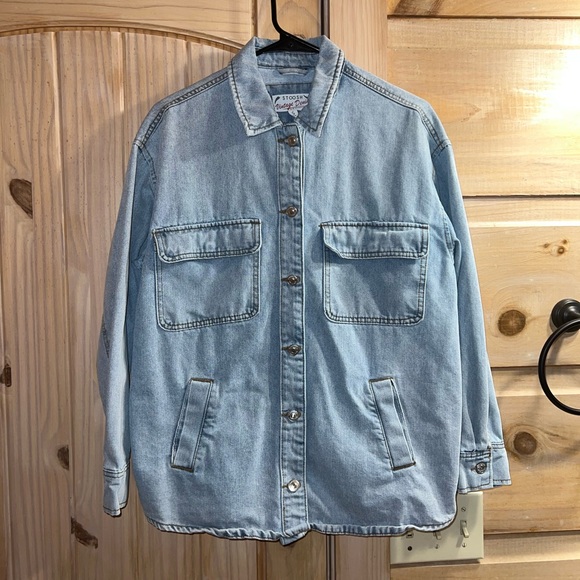 Stoosh | Jackets & Coats | Denium Jacket | Poshmark